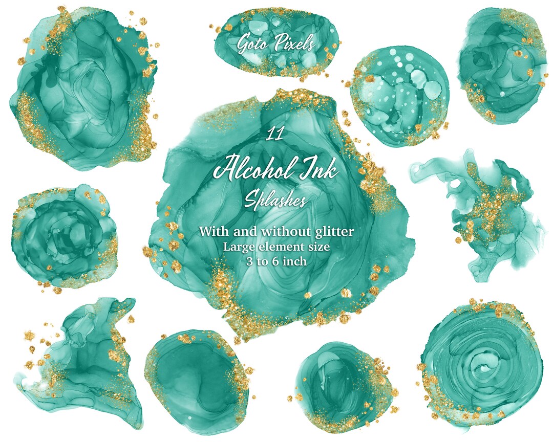 Logo Background Aqua Watercolor Background Clipart PNG Alcohol Ink ...