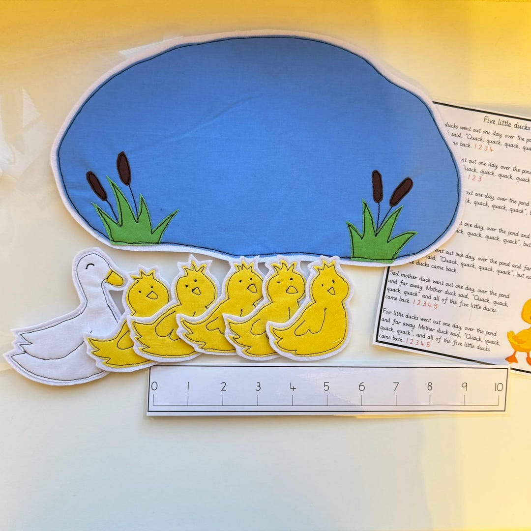 Five Little Ducks Interactive Nursery Rhyme - / Felt / Children / Baby ...