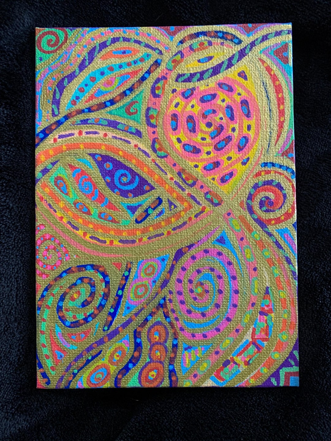 The Maze: Original Complex Acrylic Artwork Painted by Disabled, Complex ...