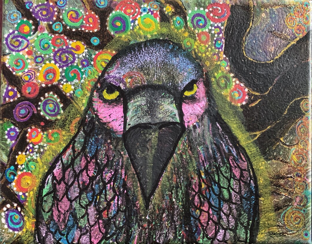 Camouflage Original Acrylic Wall Art Handpainted by Disabled Artist ...