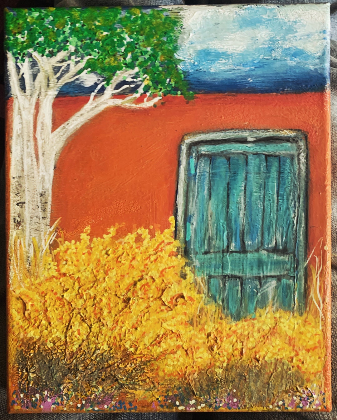 Chamisa; Original Artwork Handpainted by Disabled NM Artist; Adobe ...