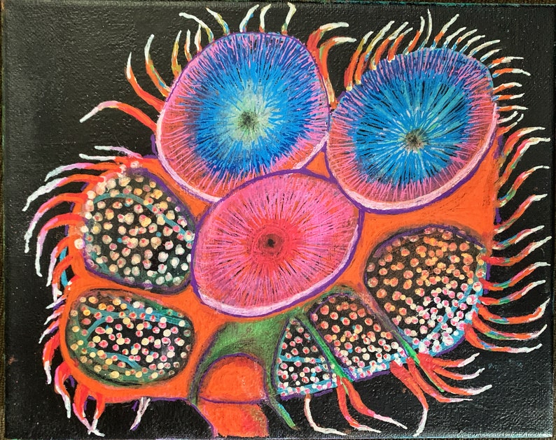 Bug's Sole. Acrylic Handmade Painting of the Sole of a Bug's Foot ...