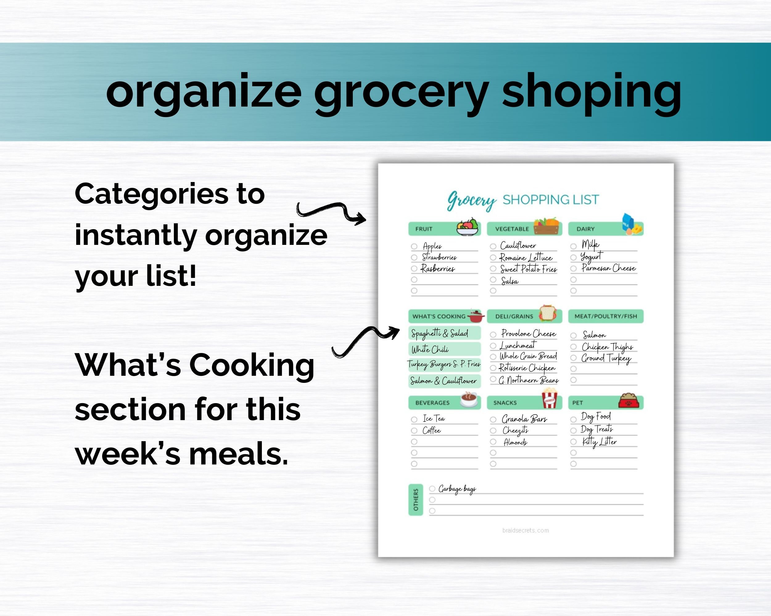 Meal Planner Templates |11 Page Set | Daily Menu| Weekly + Monthly Meal ...