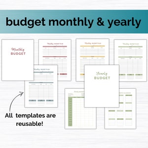Budget Binder Printable, Finance Tracker, Finance Planner, Printable ...