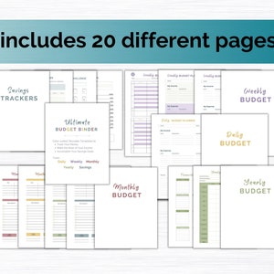 Budget Binder Printable, Finance Tracker, Finance Planner, Printable ...