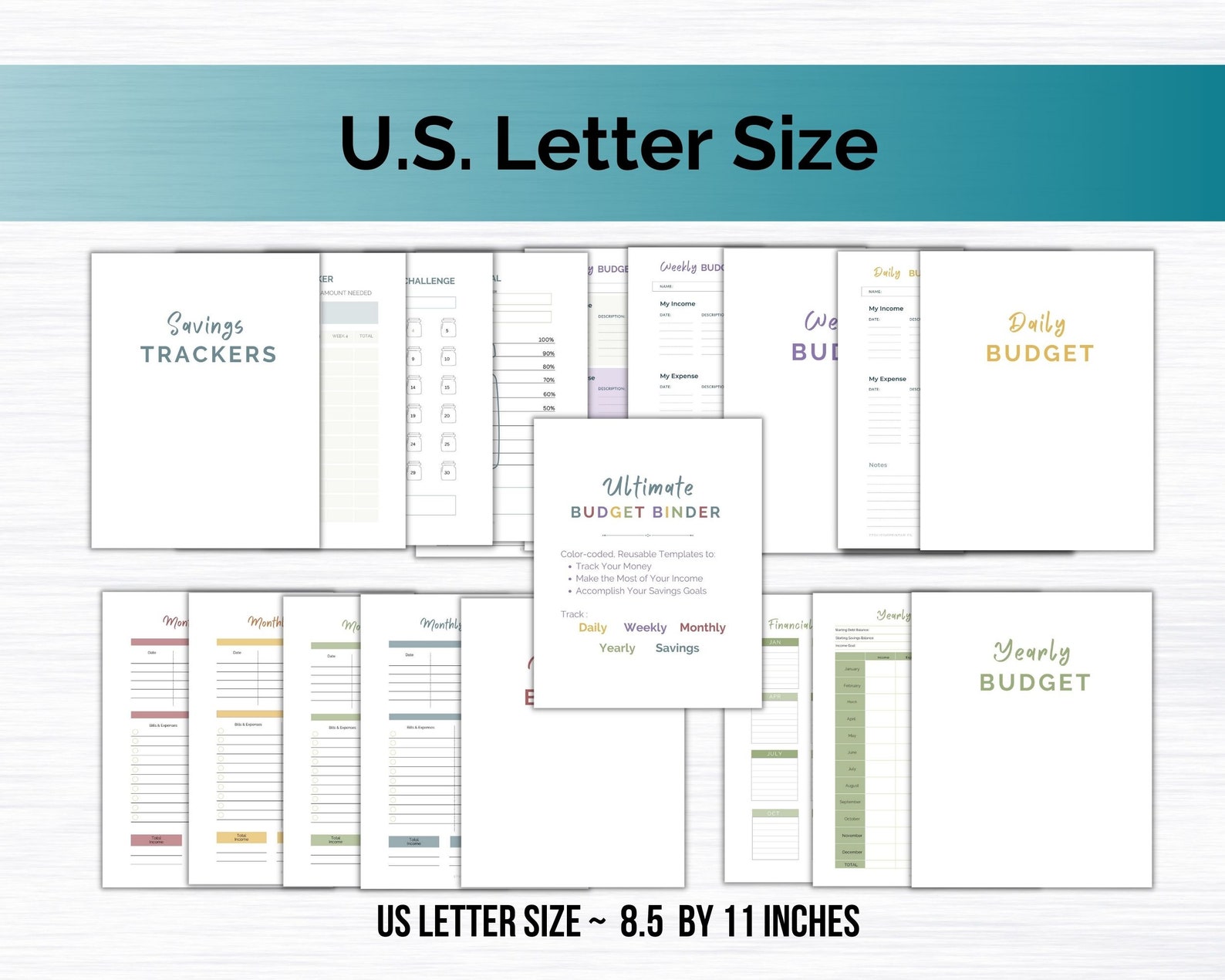 Budget Binder Printable, Finance Tracker, Finance Planner, Printable ...