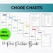 Kids Chore Charts Printable | INSTANT DOWNLOAD | Kid's Responsibility ...