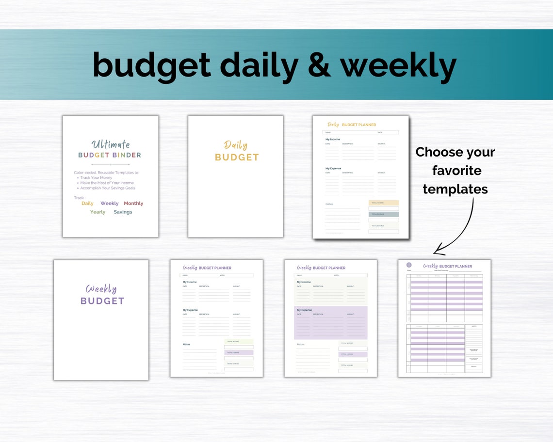 Budget Binder Printable, Finance Tracker, Finance Planner, Printable ...