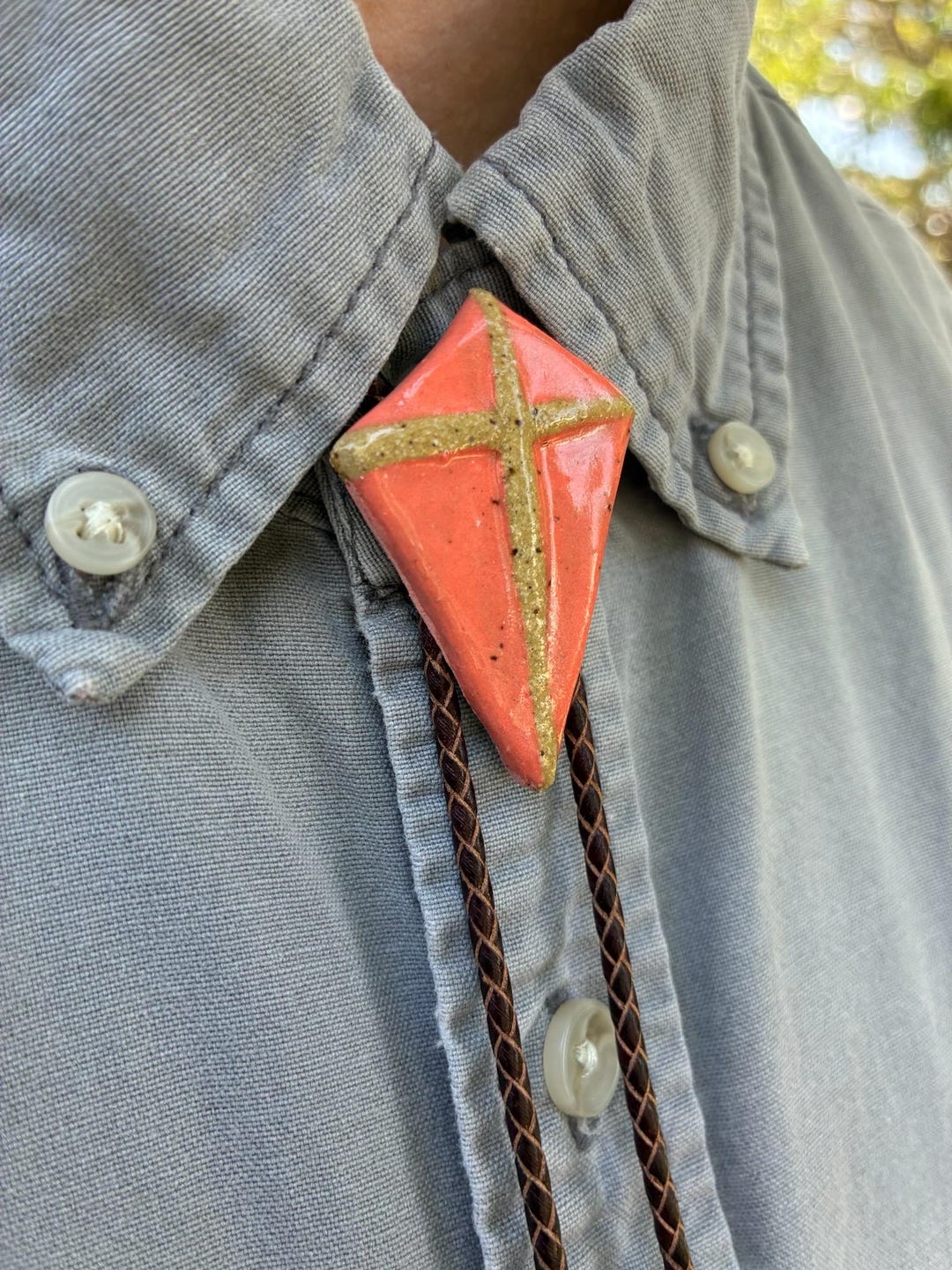 Handmade Ceramic Kite Bolo Tie | Cute Handmade Jewelry | Western Bolo ...