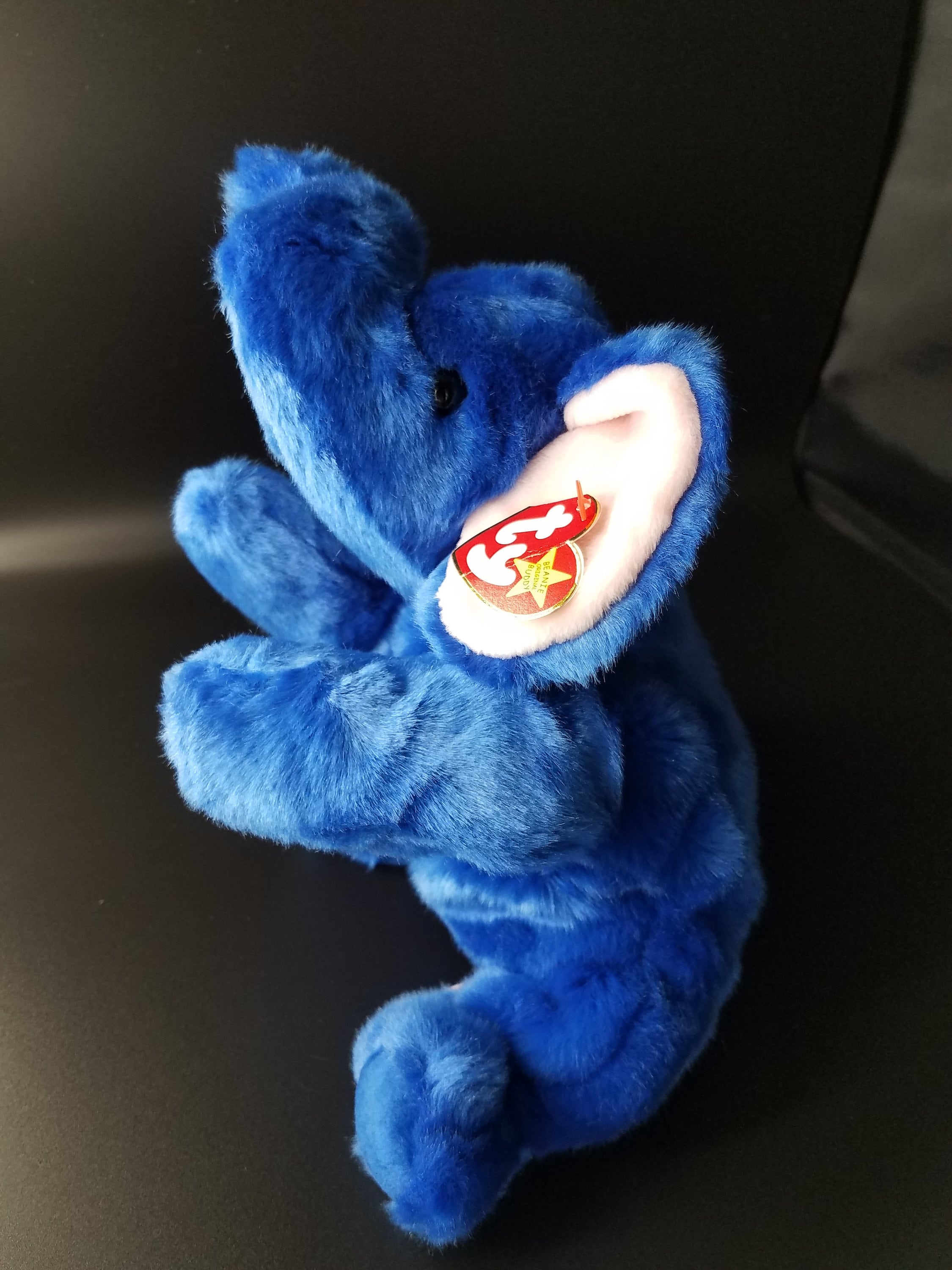 Beanie Baby "peanut" Royal Blue Elephant Rare TY, Collectible - Etsy