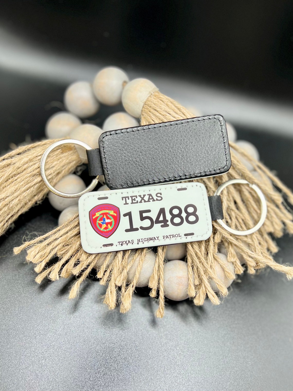 Texas Highway Patrol License Plate Keychain Texas DPS State - Etsy
