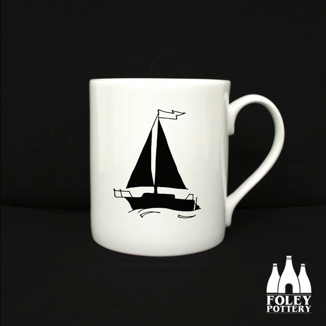 SIL: Sailing - Yacht - Boat - Fine Bone China Mug - Etsy UK