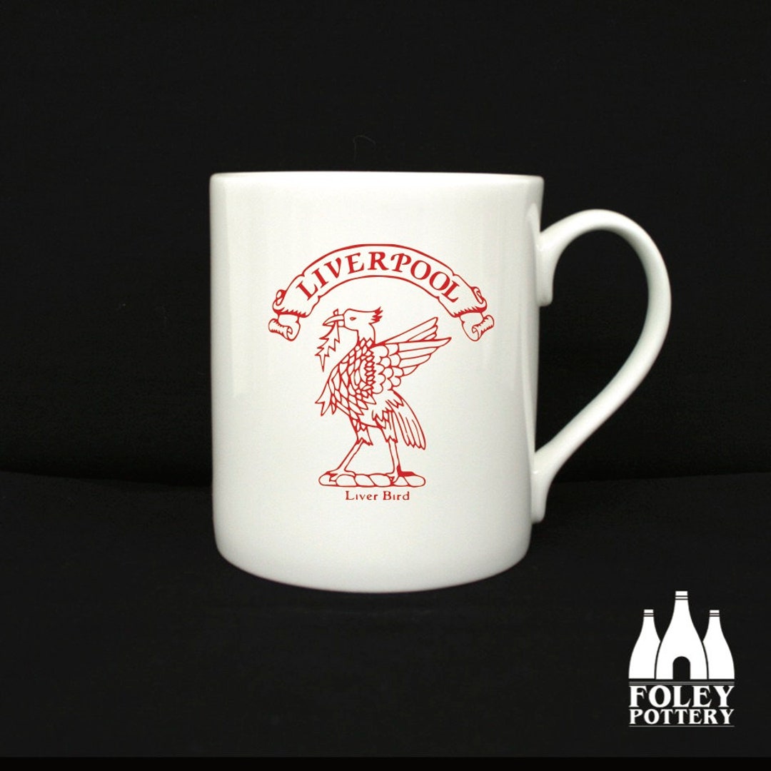 LP: Liverpool, Liver Bird, Crest, Red - Fine Bone China Mug - Etsy