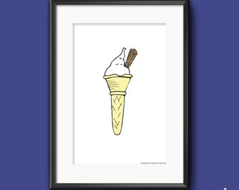 Mr Whippy Print | Etsy