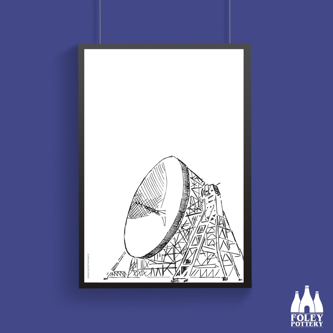 PL: Jodrell Bank, Lovell Telescope, Inspired - Illustrated - Fine - Art ...
