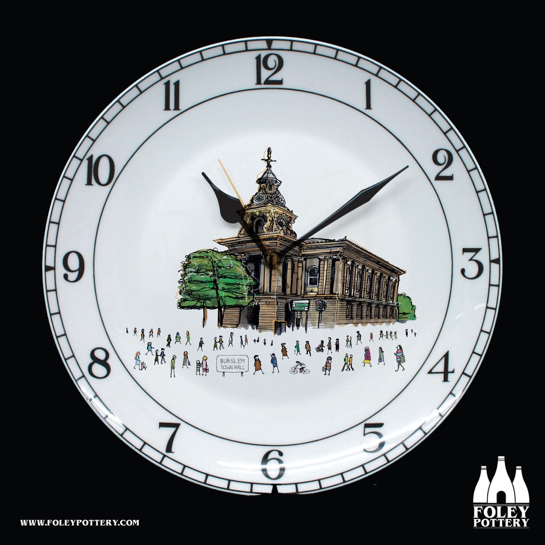 TH: Burslem Town Hall, Stoke on Trent, England, Inspired, Illustrated ...