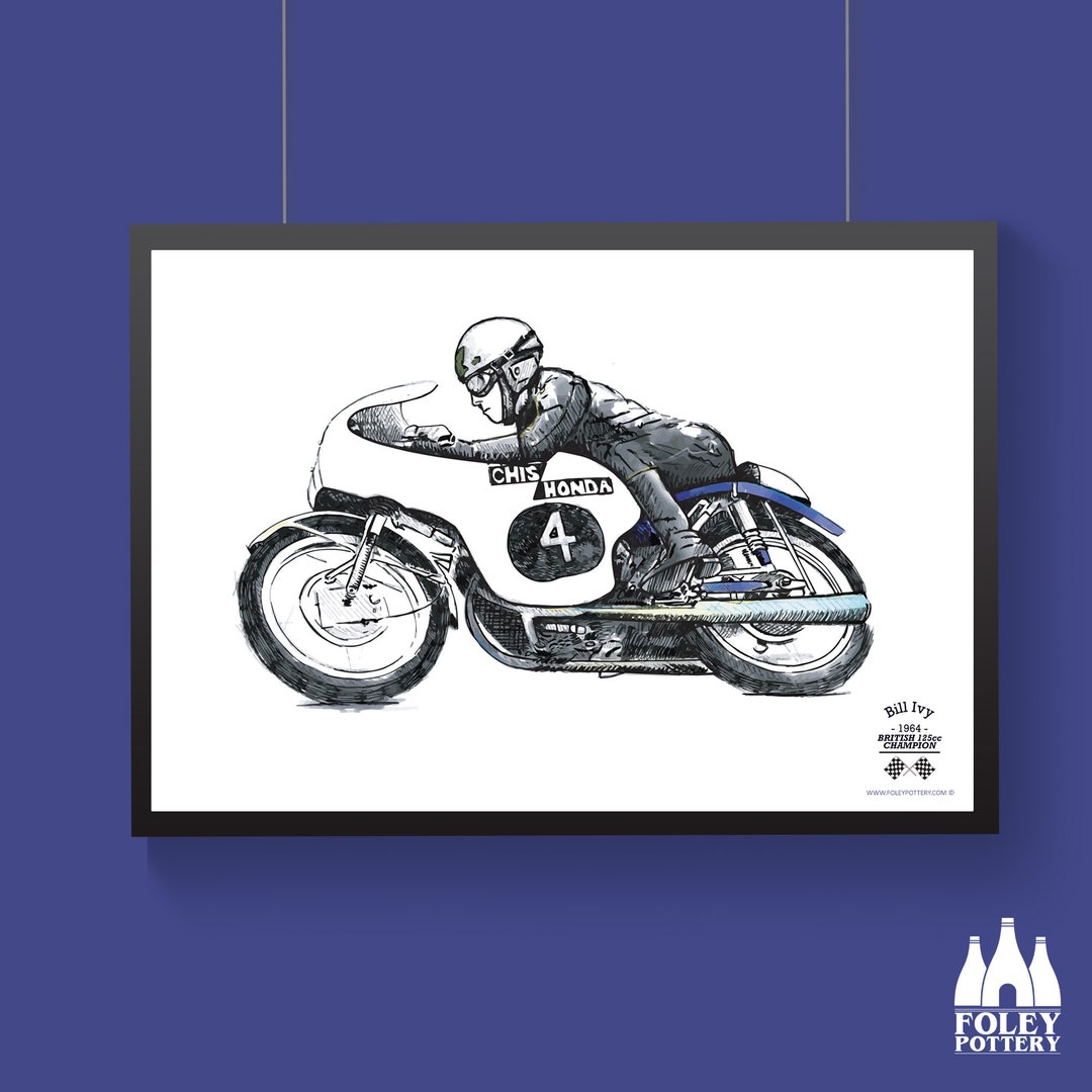 MRL: Motorcycle Racing Legend - Bill Ivy - CR93 Chis Honda - 1964 Brit ...