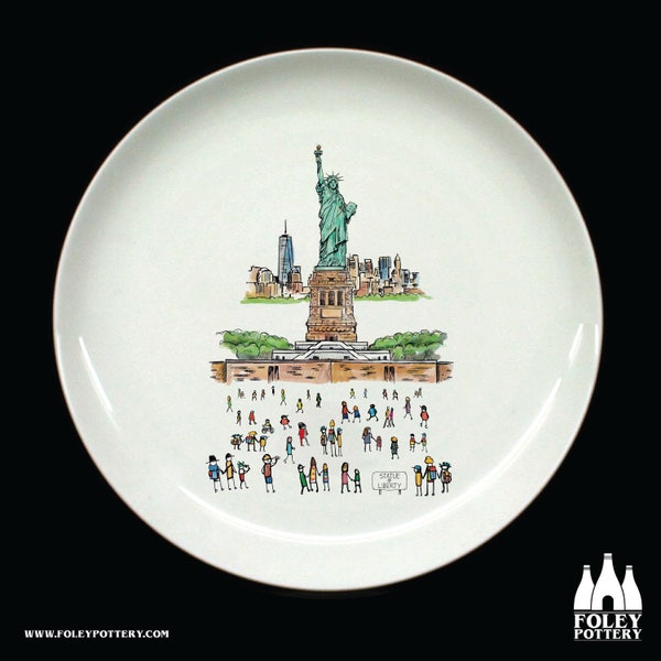 Statue Liberty Plate - Etsy