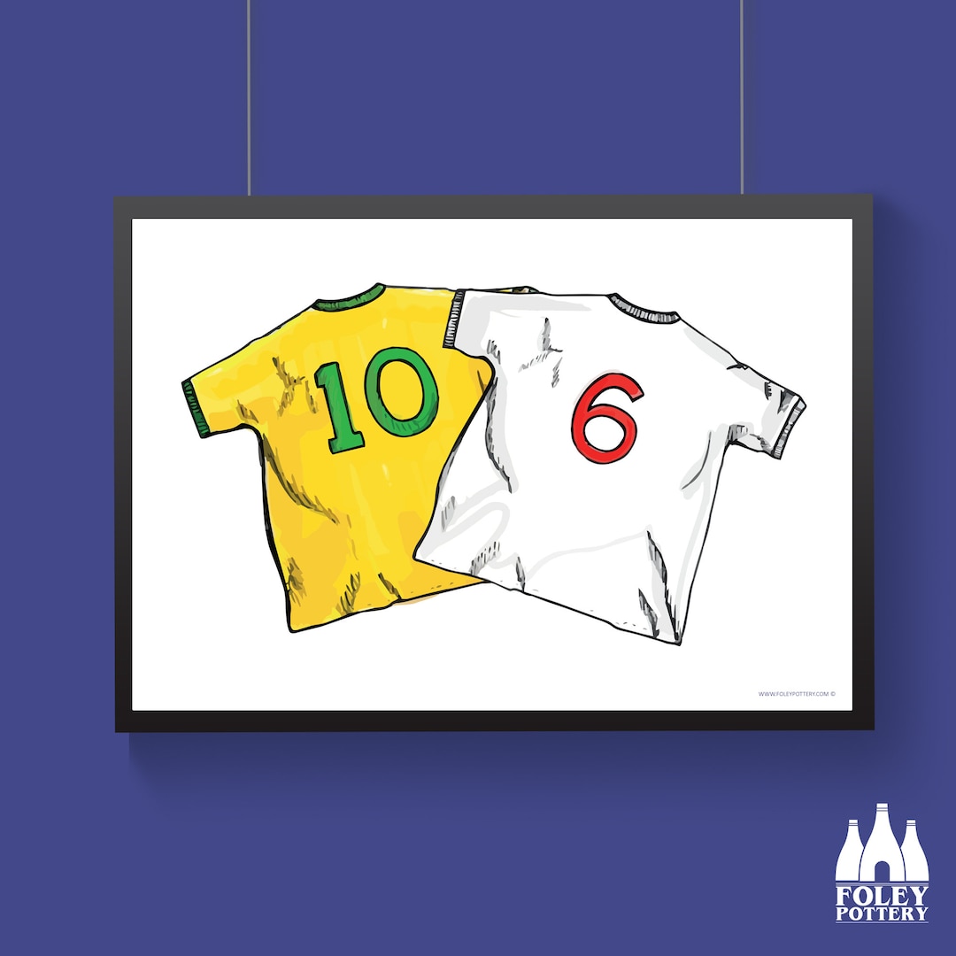 FFC: Pele, Booby Moore, England & Brazil World Cup, Football Shirts ...