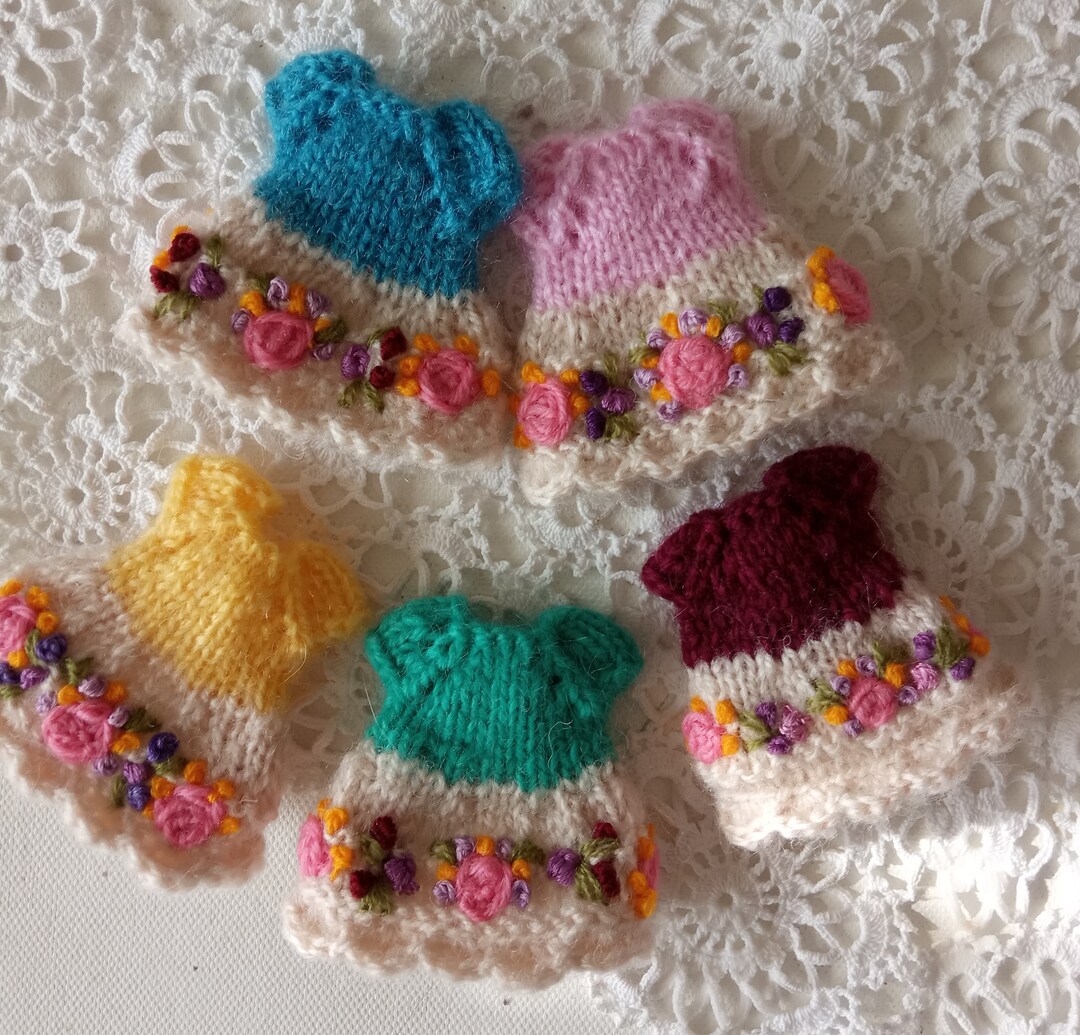 Spring Kelly Tiny Dress With Flowers Small Clothes for Blythe Doll 10.5 ...