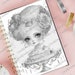 Marie Antoinette Coloring Page French Art Instant Download - Etsy