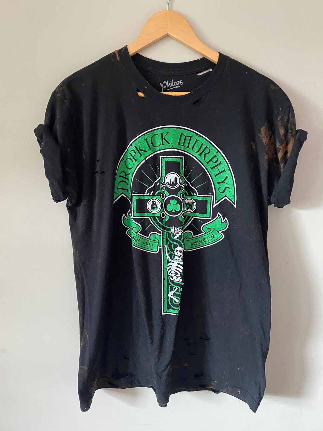 Bleached and Distressed Dropkick Murphys Band Shirt Size Large - Etsy