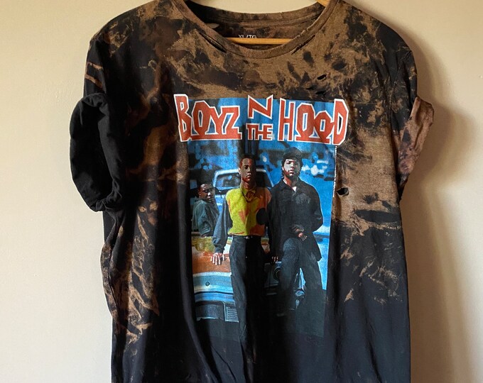 Bleached and Distressed Boyz in the Hood Band Shirt Size Xl - Etsy