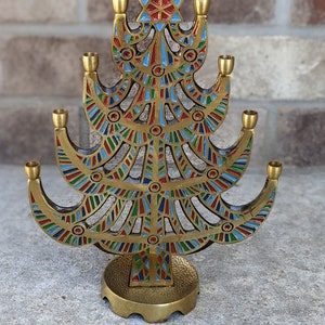 Vintage 60s- Menorah- Terra Sancta Creations 1965- Christmas Tree ...