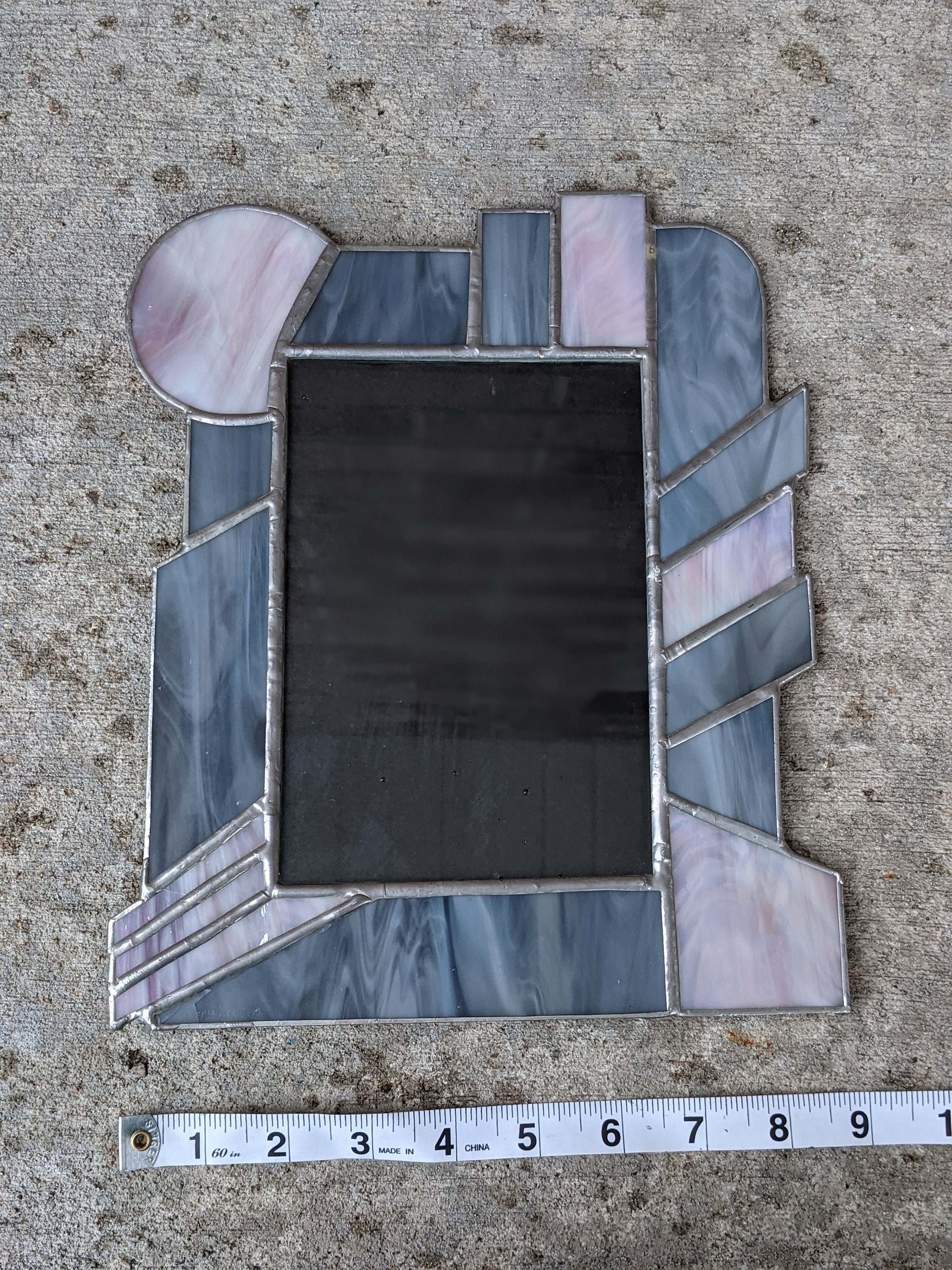 Handmade Stained Glass Photo Frame- 5x7 Photo Frame- Moon- Celestial ...