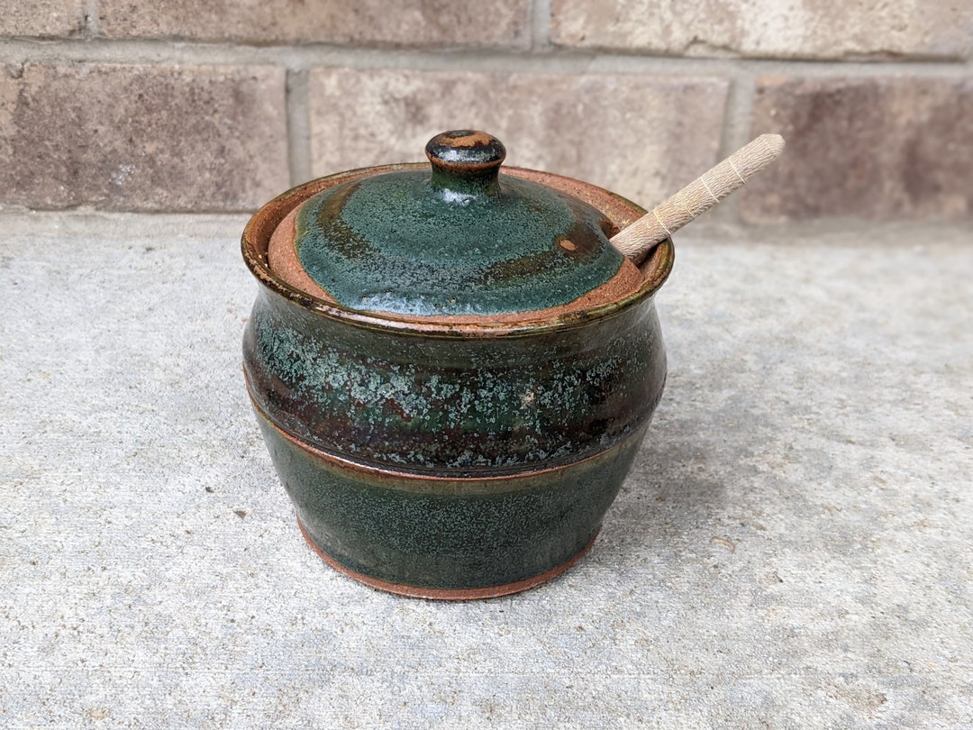 Vintage 90s- 2000s- Y2k- Honey Pot- Handmade- Pottery- Kitchen- Bar ...