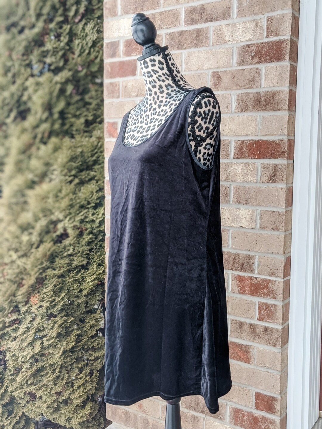 Vintage Gilligan O'malley Nightie- 90s- Plush- Faux Velvet- Goth- Punk ...