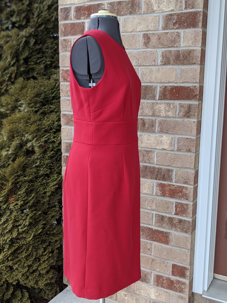 Vintage 2000s- Y2k- Red Dress- Sleeveless- Talbots- Stylish- Girl Boss ...