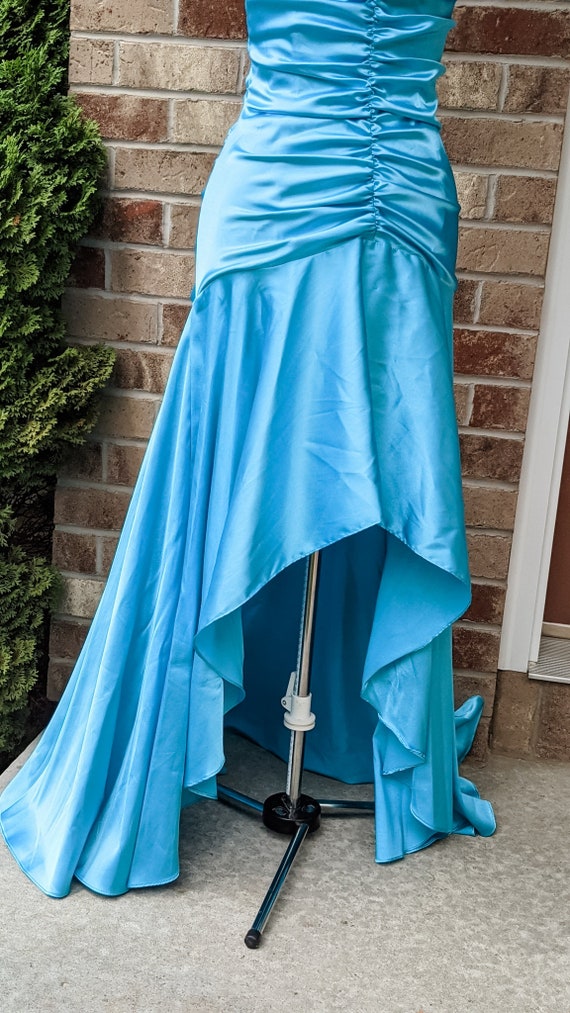 Vintage 2000s- y2k- Prom Dress- Sexy-Retro-Baby Blue-… - Gem
