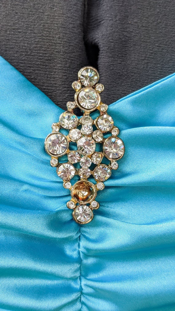 Vintage 2000s- y2k- Prom Dress- Sexy-Retro-Baby Blue-… - Gem