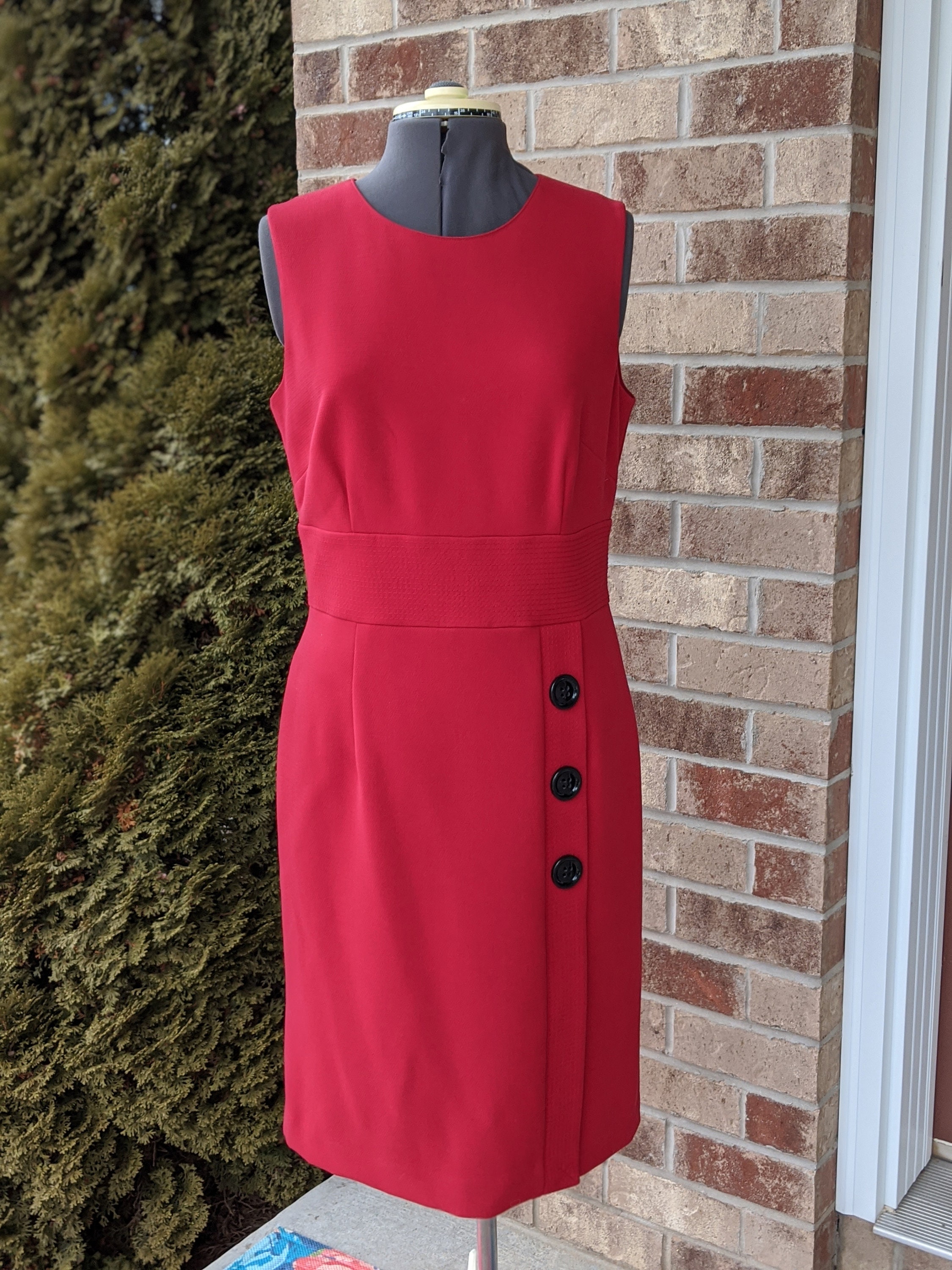 Vintage 2000s- Y2k- Red Dress- Sleeveless- Talbots- Stylish- Girl Boss ...