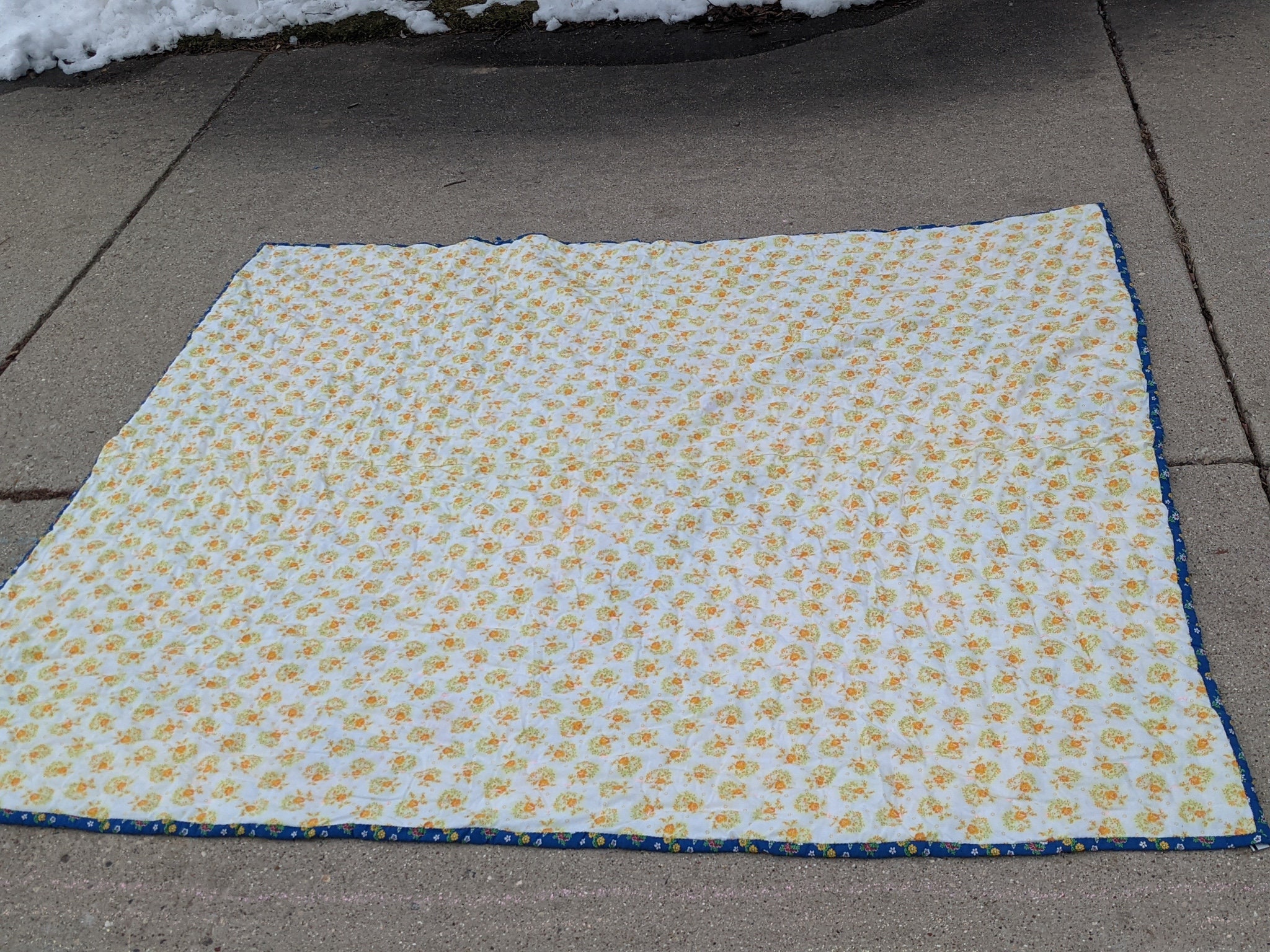 Vintage 70s- Quilt- That 70's Quilt- Patchwork- Handmade- Boho ...