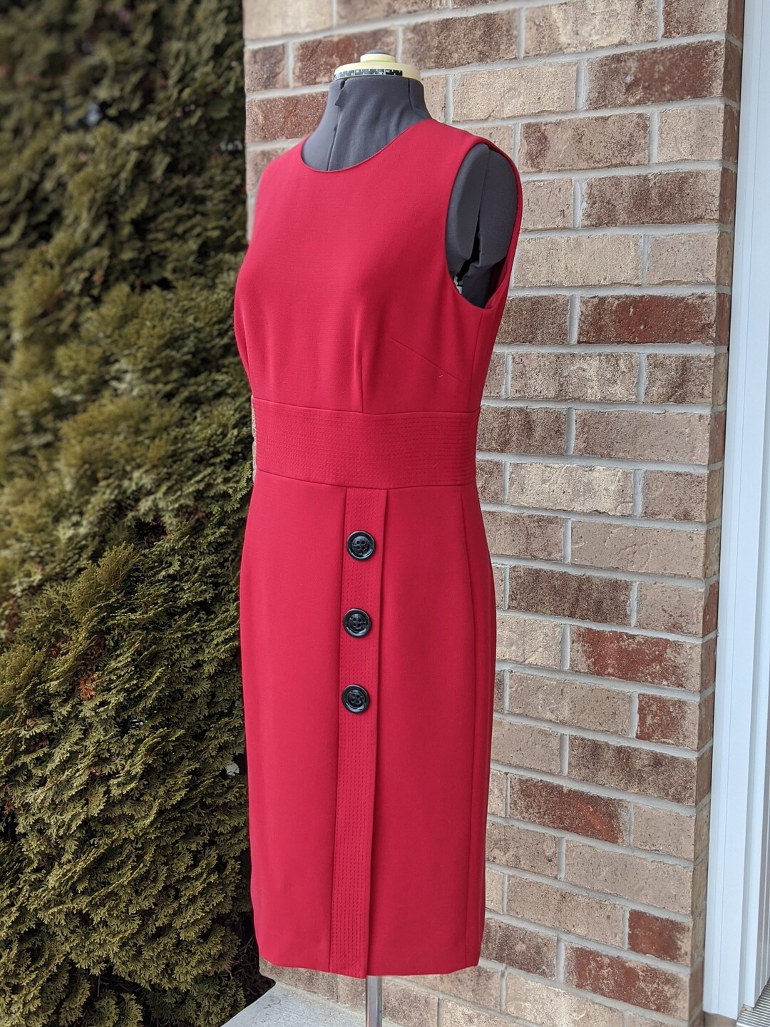 Vintage 2000s- Y2k- Red Dress- Sleeveless- Talbots- Stylish- Girl Boss ...