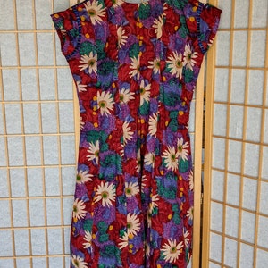 Vintage 90s- 2000s- Y2k- Rainbow Daisy Dress- Striped- Tunic- Boho ...