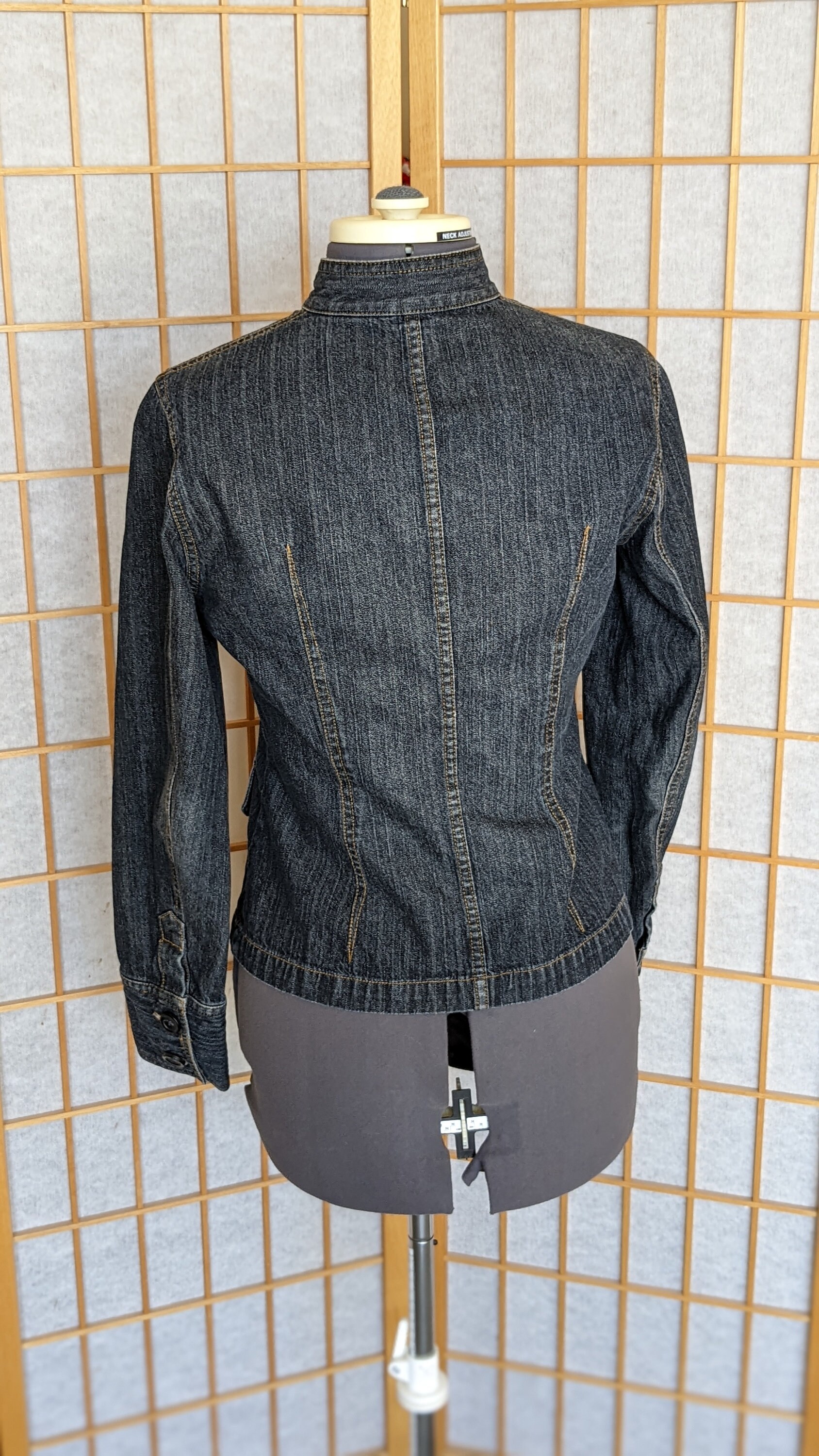 Vintage 2000s Y2k Jean Jacket Denim Dark Blue Pockets - Etsy