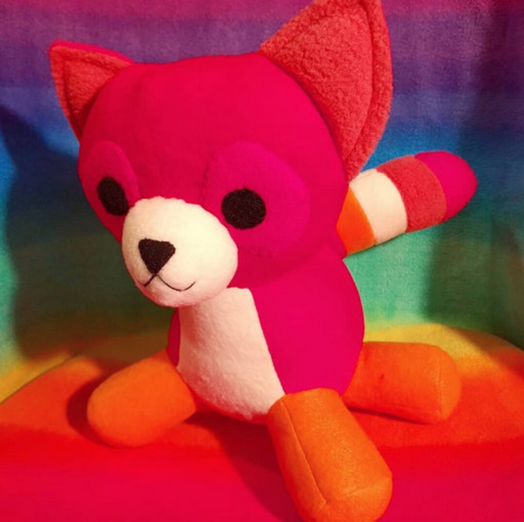 Lesbian Pride Red Panda LGBTQ Pride Flag Plush - Etsy