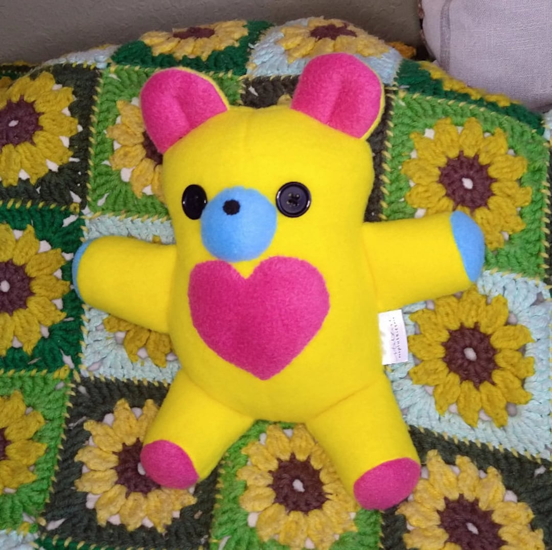 Pansexual Pride Bear LGBTQ Pride Flag Plush - Etsy