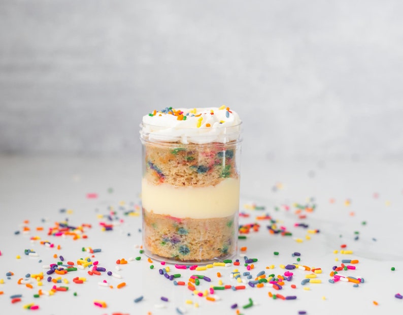 Confetti Cream Cake Cupcake Jars All Vegan & Gluten-free 6pk - Etsy
