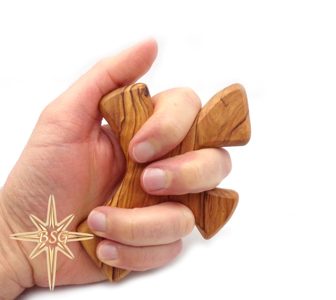 Engraved Olive Wood Prayer Cross: Personalized Christian Gift From ...
