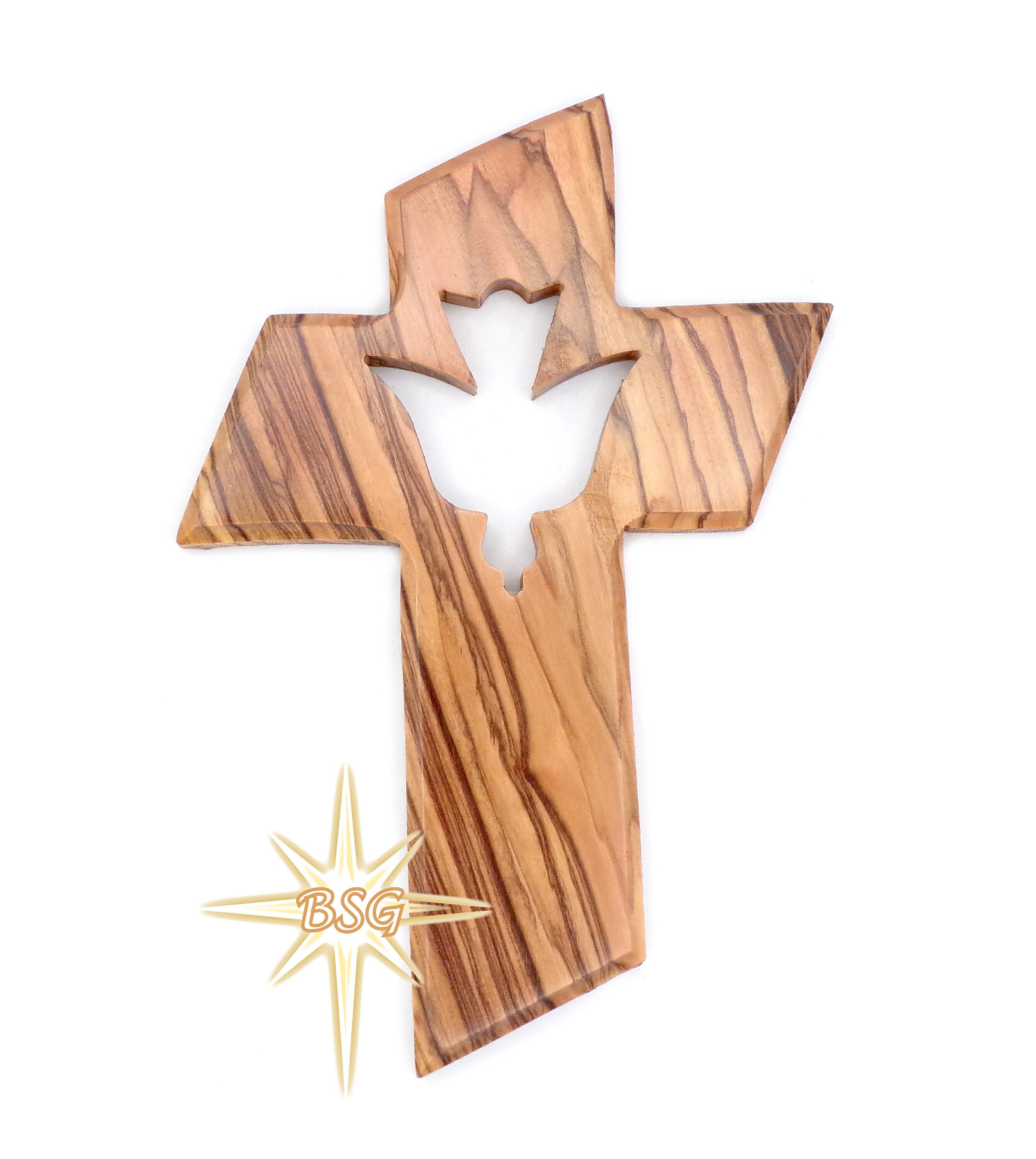 Holy Spirit Cross Wall Dove Cross God Bless Child Olive - Etsy