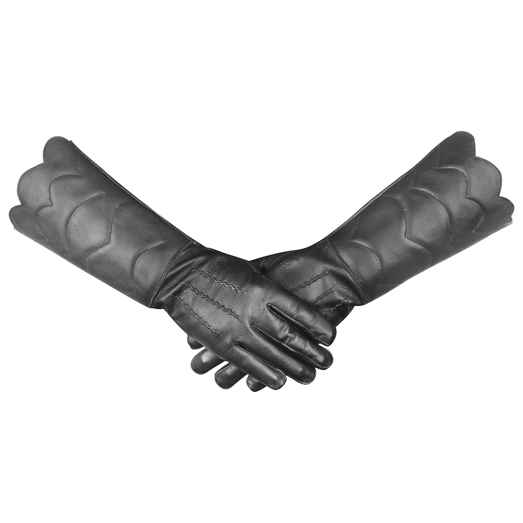 Leather Gauntlets: Long Cuff Gloves for Piper Drummer Band - Etsy