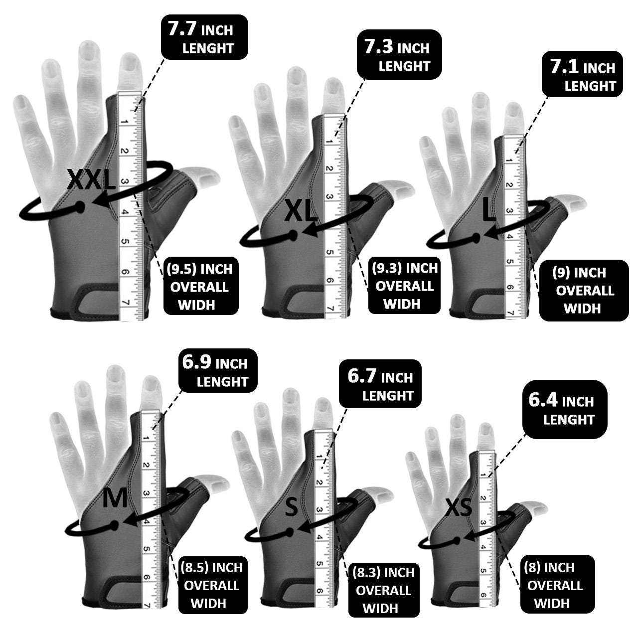 Archery Leather Bow Glove Left & Right Hand Shooting Glove Traditional ...