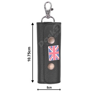 Genuine Leather Key Ring 100% Pure Leather, Union Jack Flag (#art 3 ...