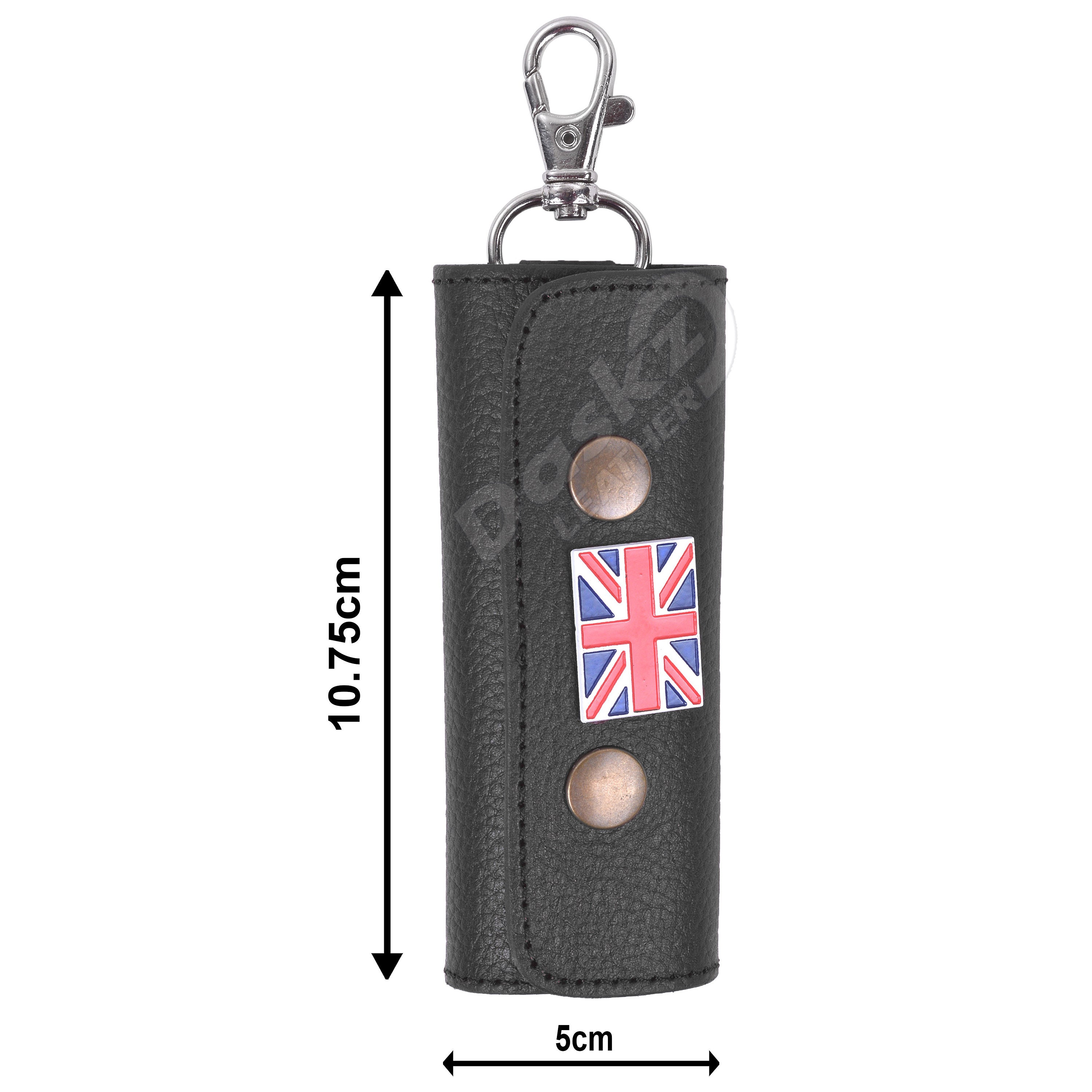 Genuine Leather Key Ring 100% Pure Leather, Union Jack Flag (#art 3 ...