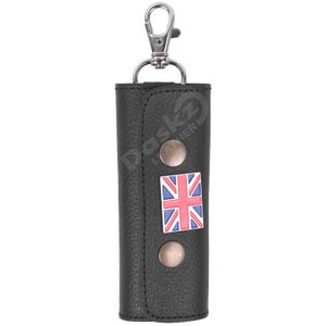 Genuine Leather Key Ring 100% Pure Leather, Union Jack Flag (#art 3 ...
