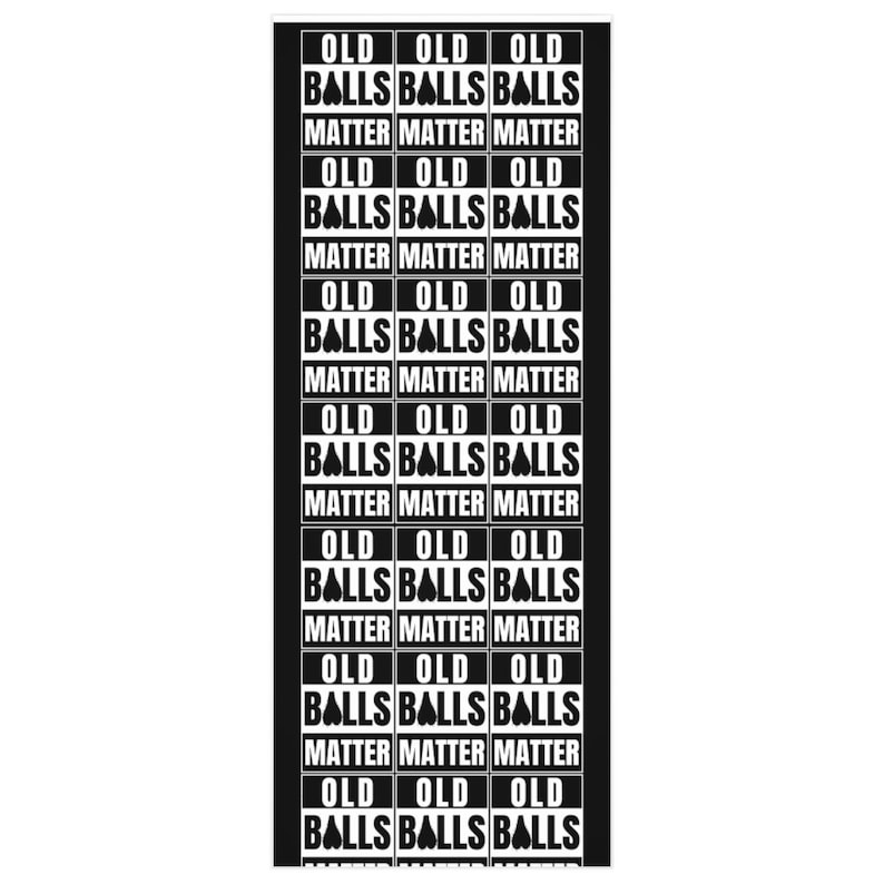 Men's Birthday Funny Wrapping Paper Old Balls Matter - Etsy